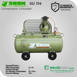 Belanja Teknik Bisa Klik, Bisa Liat Fisik Swan 1/4 HP SU-114 Kompresor ...